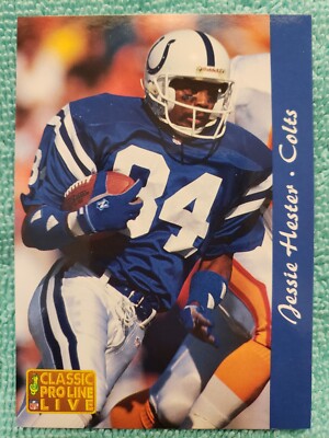 1993 CLASSIC PRO LINE LIVE JESSIE HESTER #114 INDIANAPOLIS COLTS | eBay