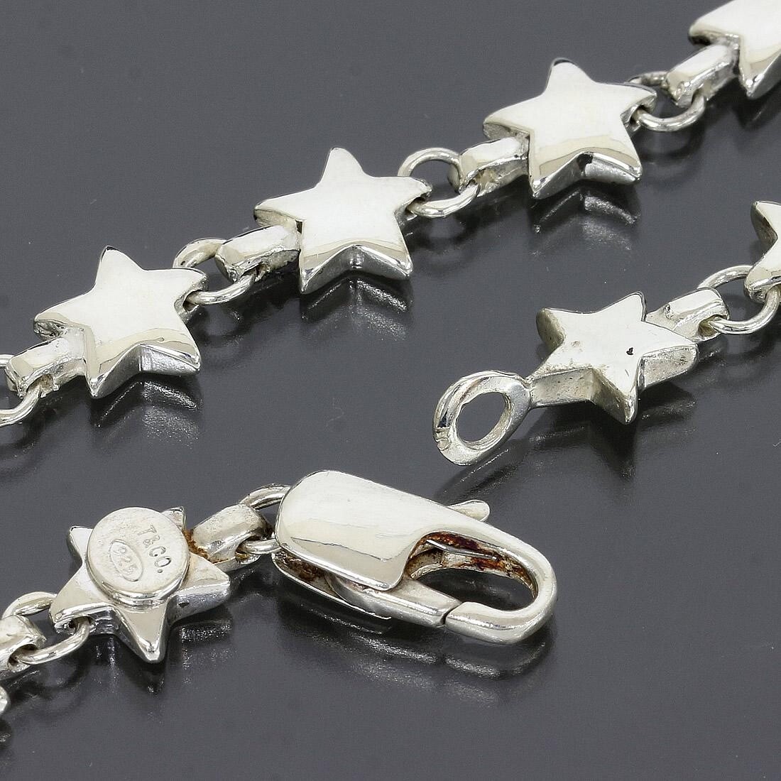 Tiffany & Co. Sterling Silver Chain of Stars Link Necklace | eBay