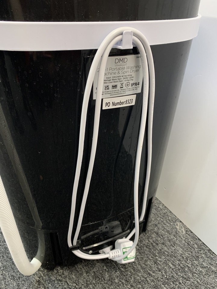 DMD Collective 2-in-1 Portable Washing Machine with Spin Dryer - #1008 ...