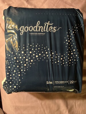 Goodnites Nighttime Underwear Size S/M 22 Count | eBay