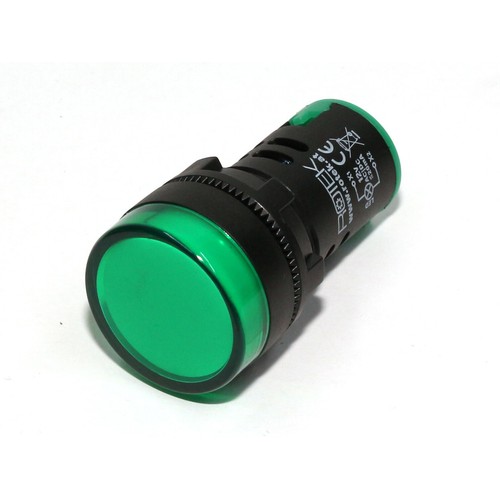 Schalttafel Leuchte Signalleuchte Signallampe LED 12V Grün 29mm ...