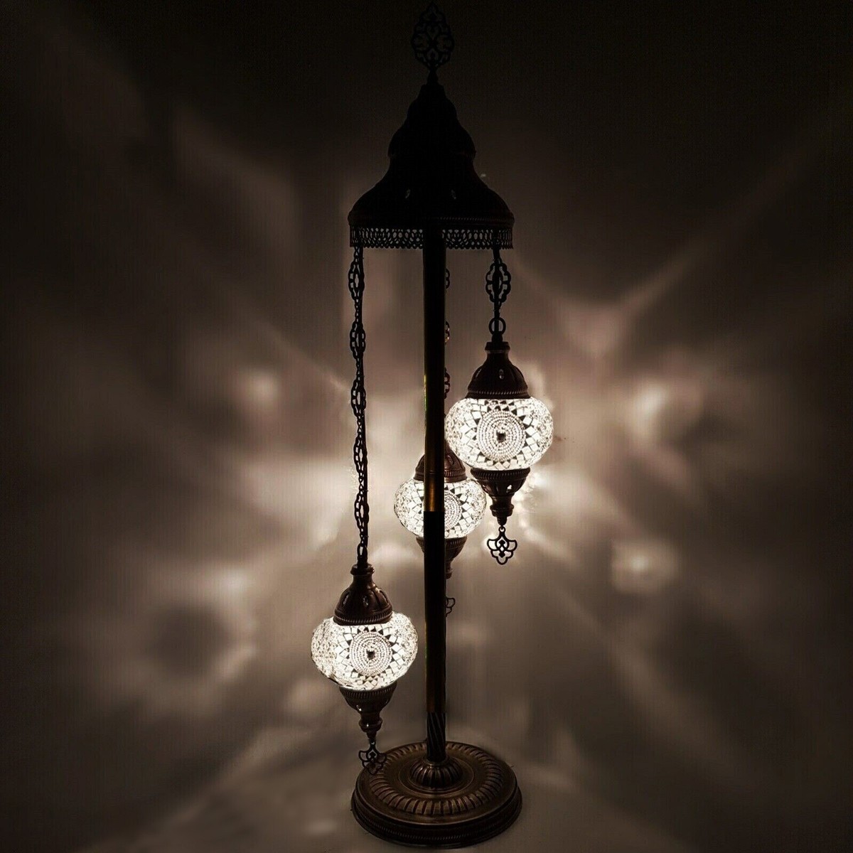 Bohemian Moroccan Floor Lamps 11 Globe Turkish Floor Lamp, Moroccan