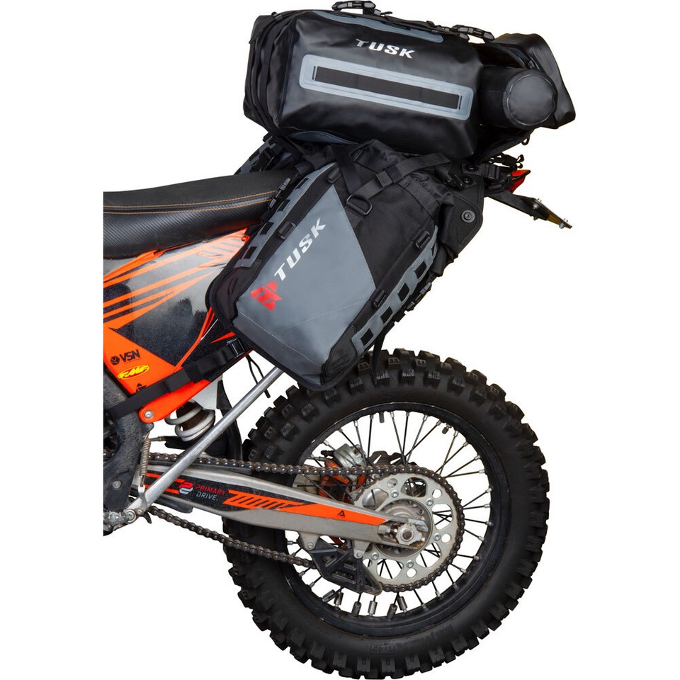 Tusk Highland X2 Rackless Luggage w/Small Duffel Tail Bag Black/Grey ...