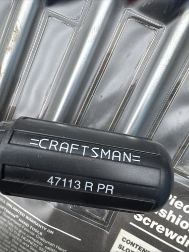 Sears Craftsman USA Nos 6pc Cushion Grip Screwdriver Set 47116 Pratt ...