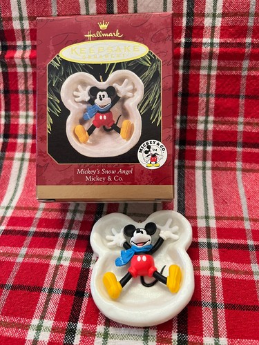 Hallmark Ornament - Mickey's Snow Angel - Mickey & Co. Released 1997 ...