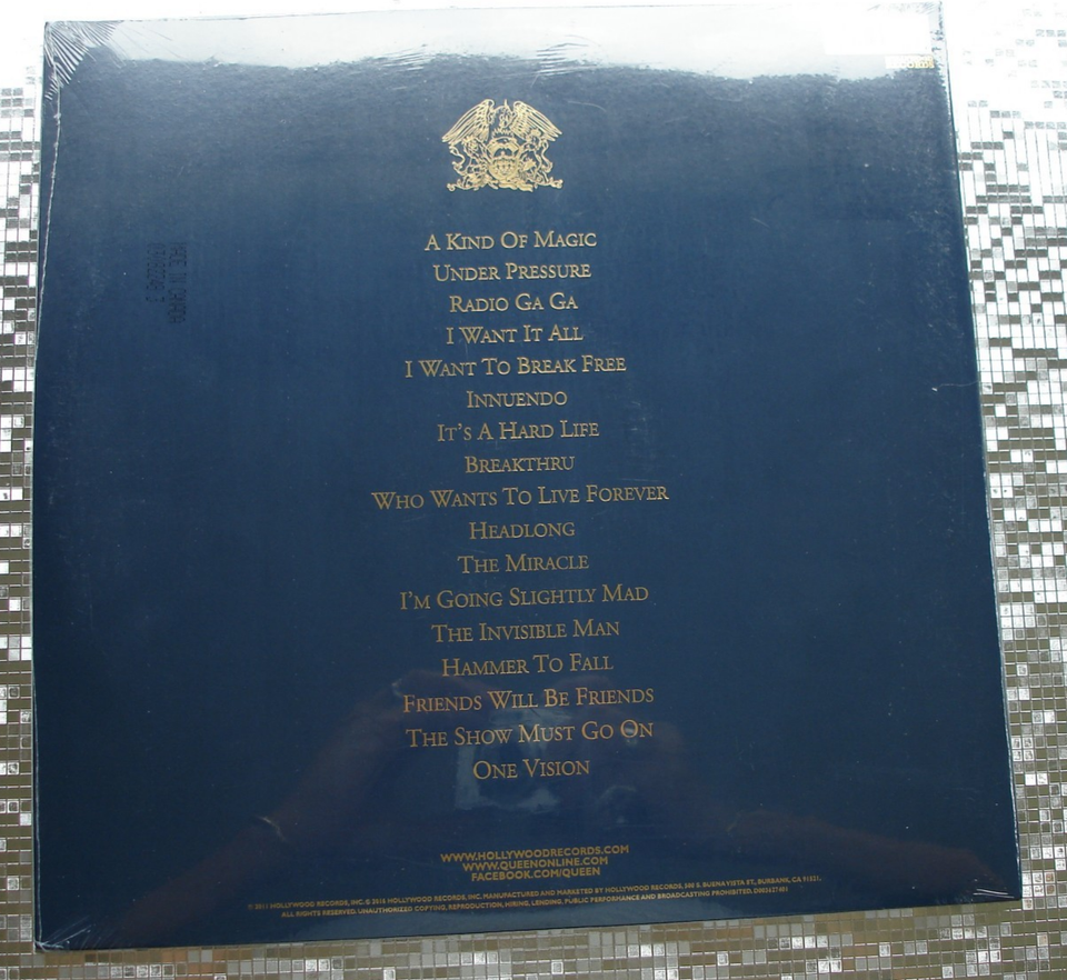 Queen ~ Greatest Hits II ~ SEALED 180 Gram Blue Vinyl LP Hollywood ...