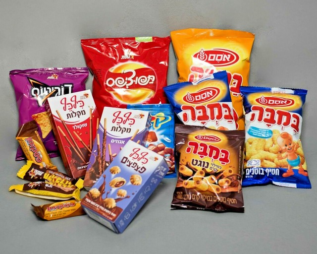 Israeli Snacks Gift Basket Bamba Bissli Chocolate from Israel Jewish ...