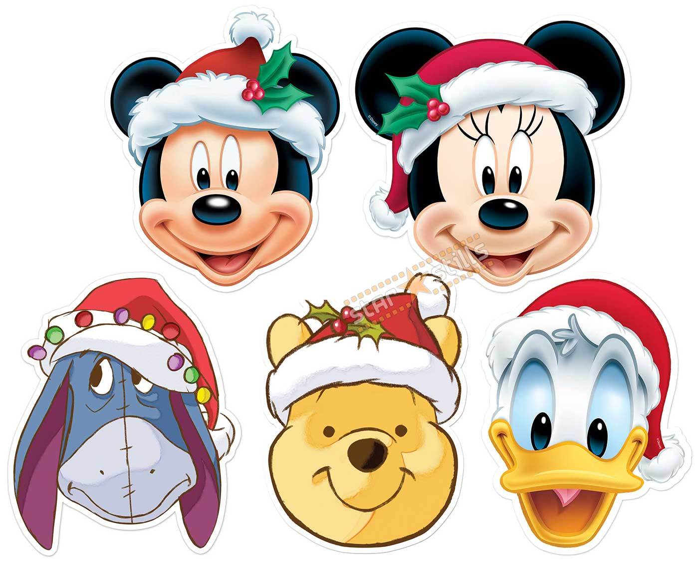 Mickey Mouse and Friends Disney Christmas 2D Card Party Face Mask 5 ...