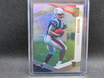 2019 DAMIEN HARRIS ELITE FOOTBALL ROOKIE CARD PATRIOTS WR | eBay
