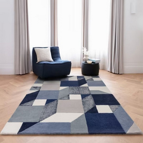 HAND-TUFTED MODERN DESIGN RUG, SOFT & DURABLE 100% WOOL CARPET ...