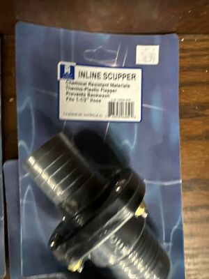 T-H MARINE ILS-1500-DP Double Barb Inline Scupper Check Valve - 1-1/2 ...
