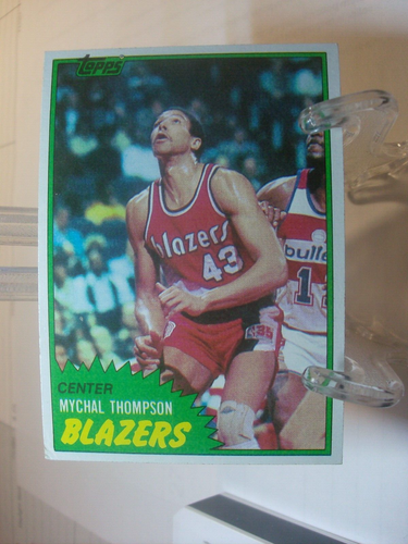 1981-82 Topps Basketball #36 - Mychal Thompson - Portland Trail Blazers ...