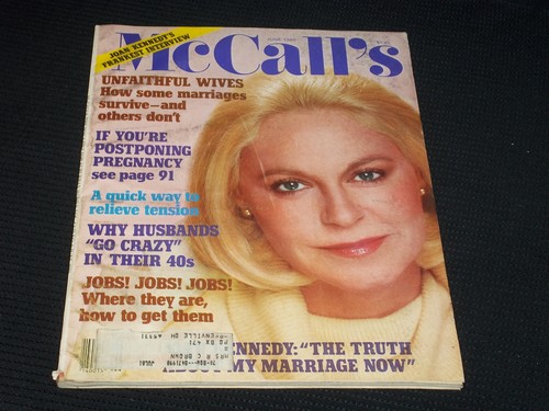 1980 JUNE MCCALL'S MAGAZINE - JOAN KENNEDY FRONT COVER - E 608 | eBay