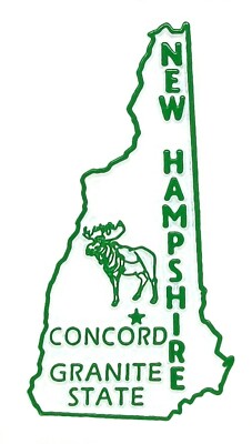 New Hampshire The Granite State Fridge Magnet | eBay