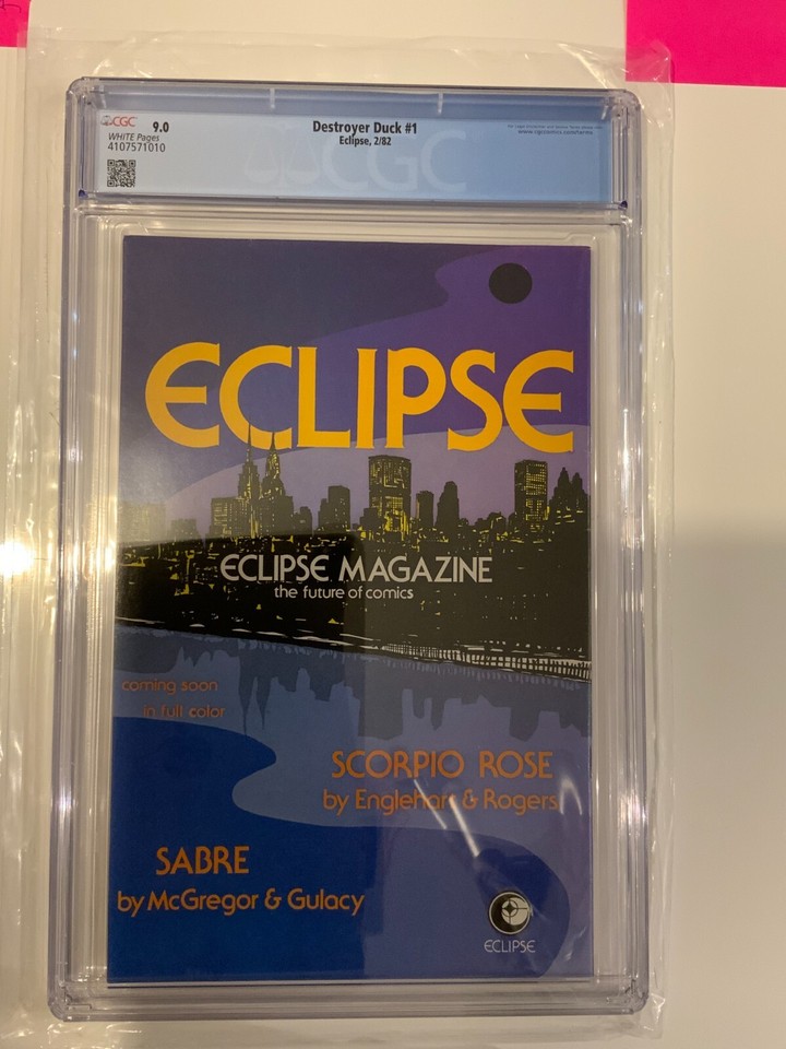 CGC 9.0 Destroyer Duck #1 - WP - 1st Groo the Wanderer App - 1982 - Eclipse | eBay