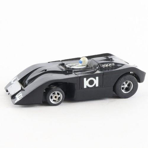 Aurora AFX Shadow Can-Am IOI UOP Black Screecher HO Slotless Slot Cars ...