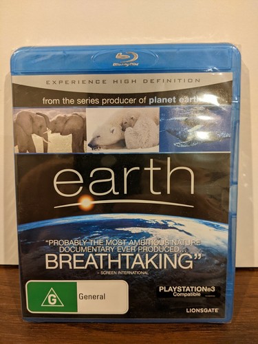 Earth (Blu-ray, 2007) narrated by Patrick Stewart BBC. Brand new ...