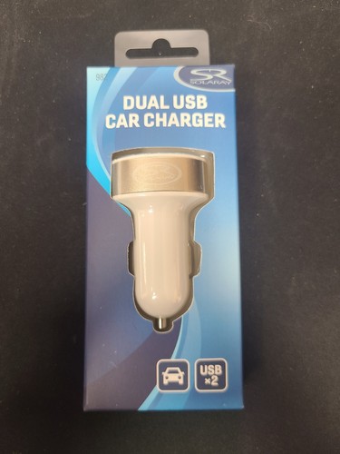 Solaray Double USB Car Charger 3.1A White New | eBay
