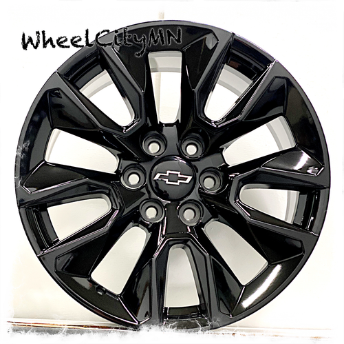20" gloss black OE 5916 replica RD4 RST rims fits 2019 2023 Chevy Tahoe ...