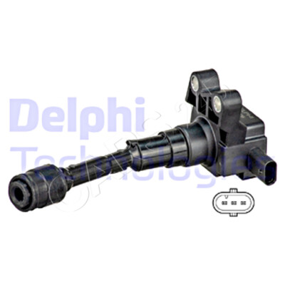 DELPHI Ignition Coil For FORD B-Max Van C-Max II Ecosport Fiesta VI ...