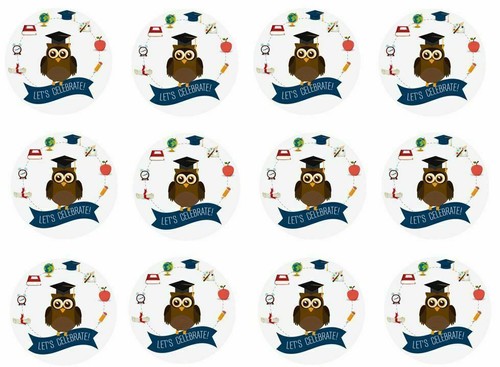 Graduate Youve Passed Well Done Cup Cake Topper Edible Paper Decoration ...