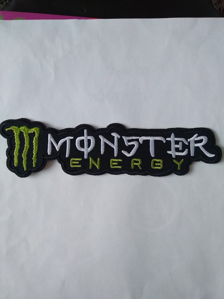 Large Monster Energy Patch 8 Inch Apx Iron On Sew | eBay