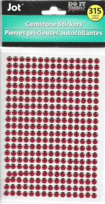GEMS Gem Bling Rhinestones Rhinestone Red Jot Stickers Craft | eBay