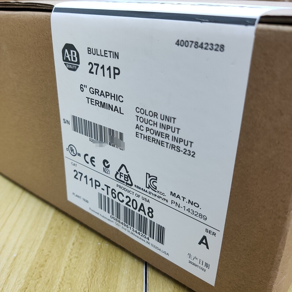 1PC Allen Bradley AB 2711P-T6C20A8 PanelView Plus 600 Graphic Terminal ...