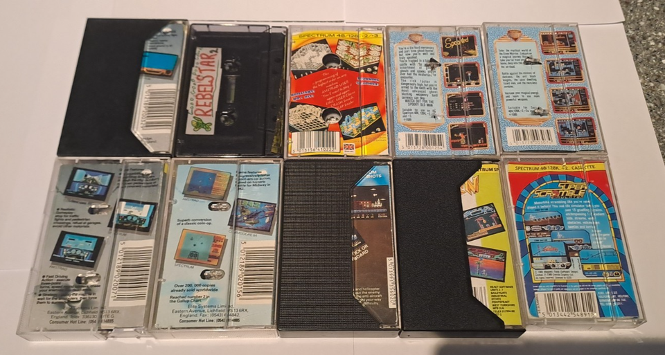 Sinclair ZX Spectrum 128k Plus +2 Computer Bundle Tested Working 10 ...