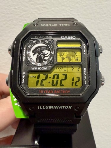Custom Xenomorph ALIENS Watch - Casio Royale AE1200 | eBay