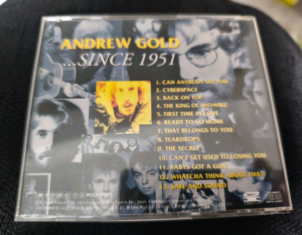 RARE ANDREW GOLD CD ...SINCE 1951 JAPAN ONLY 1996 PCCY-01003 NM CANYON ...