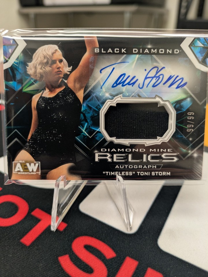 2024 AEW Black Diamond Timeless Toni Storm Diamond Mine Relic Auto ...