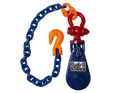 4 Ton 6" Snatch Block Chain End Tow Truck Rollback Wrecker Recovery ...