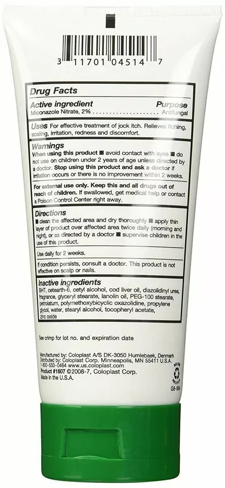 Coloplast Baza Moisture Barrier Antifungal Cream Perineal Skin ...