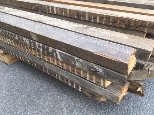Reclaimed Old Pine 4x2 Timber Beams / 5ft - 6ft Lengths @£2.50 each ...