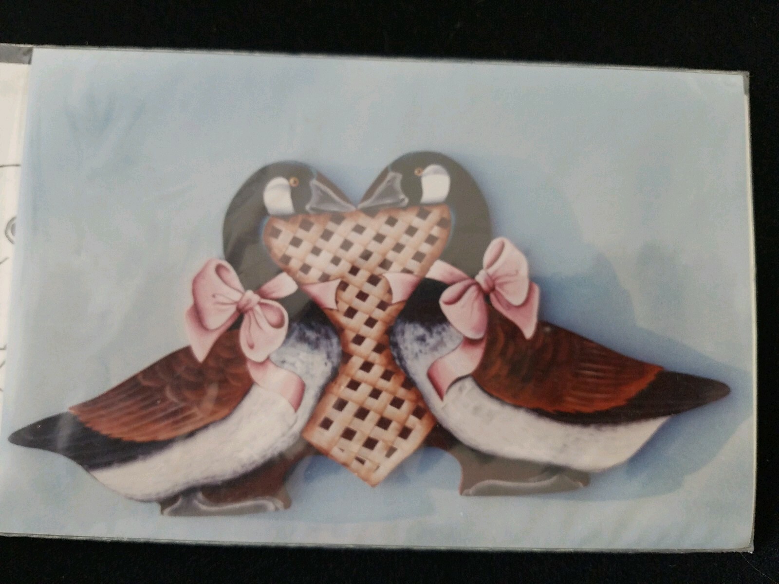 DELANE LANGE 1988 KISSING CANADA GOOSE HEART PAINTING PATTERN PACK 62 ...