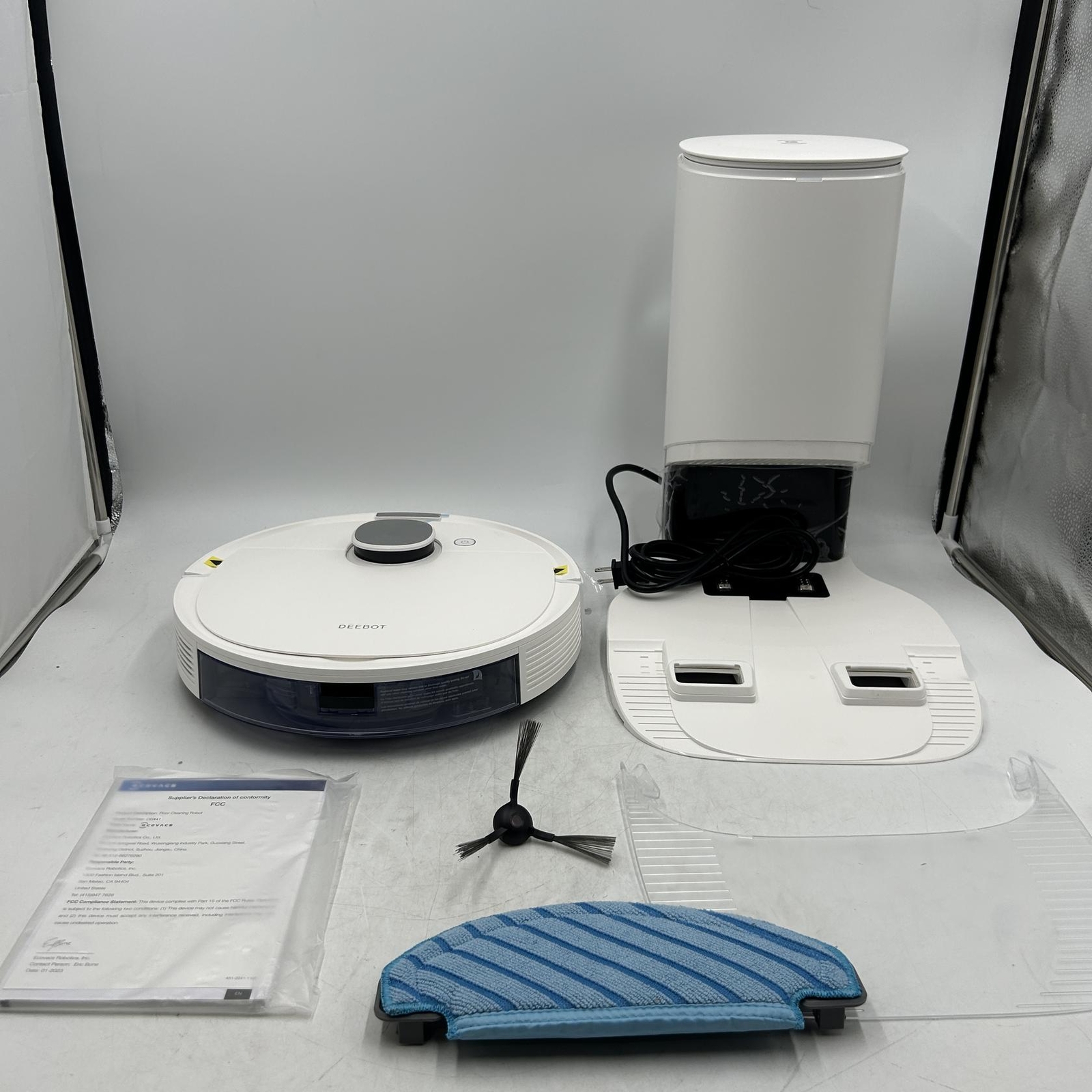 ECOVACS DEEBOT N10 PLUS Robot Vacuum & Mop Combo with Auto-Empty ...