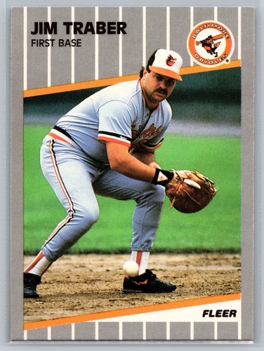 Jim Traber 1989 Fleer BASEBALL #625 Baltimore Orioles | eBay
