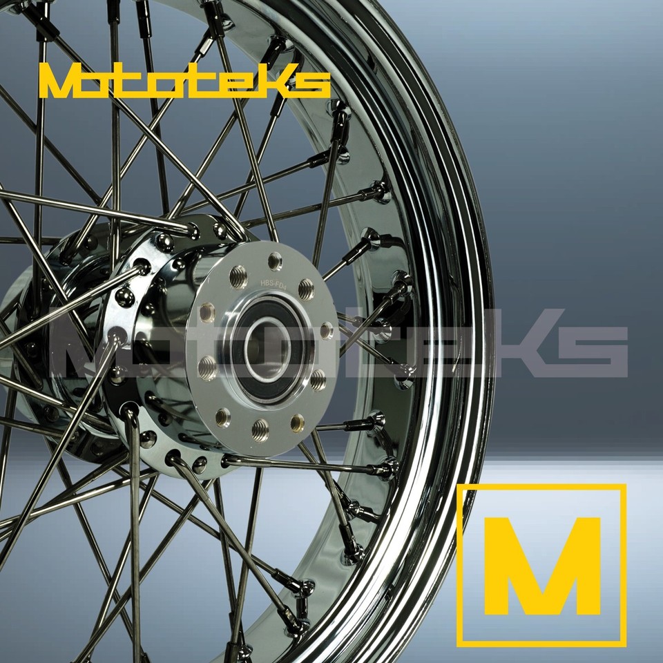 18" 18X3.5 40 SPOKE WHEEL STAINLESS FOR HARLEY SPORTSTER DYNA REAR RIM ...