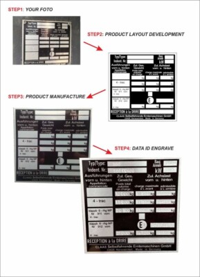 Custom Engraved Aluminium Data Chassis Plate ID TAG | eBay