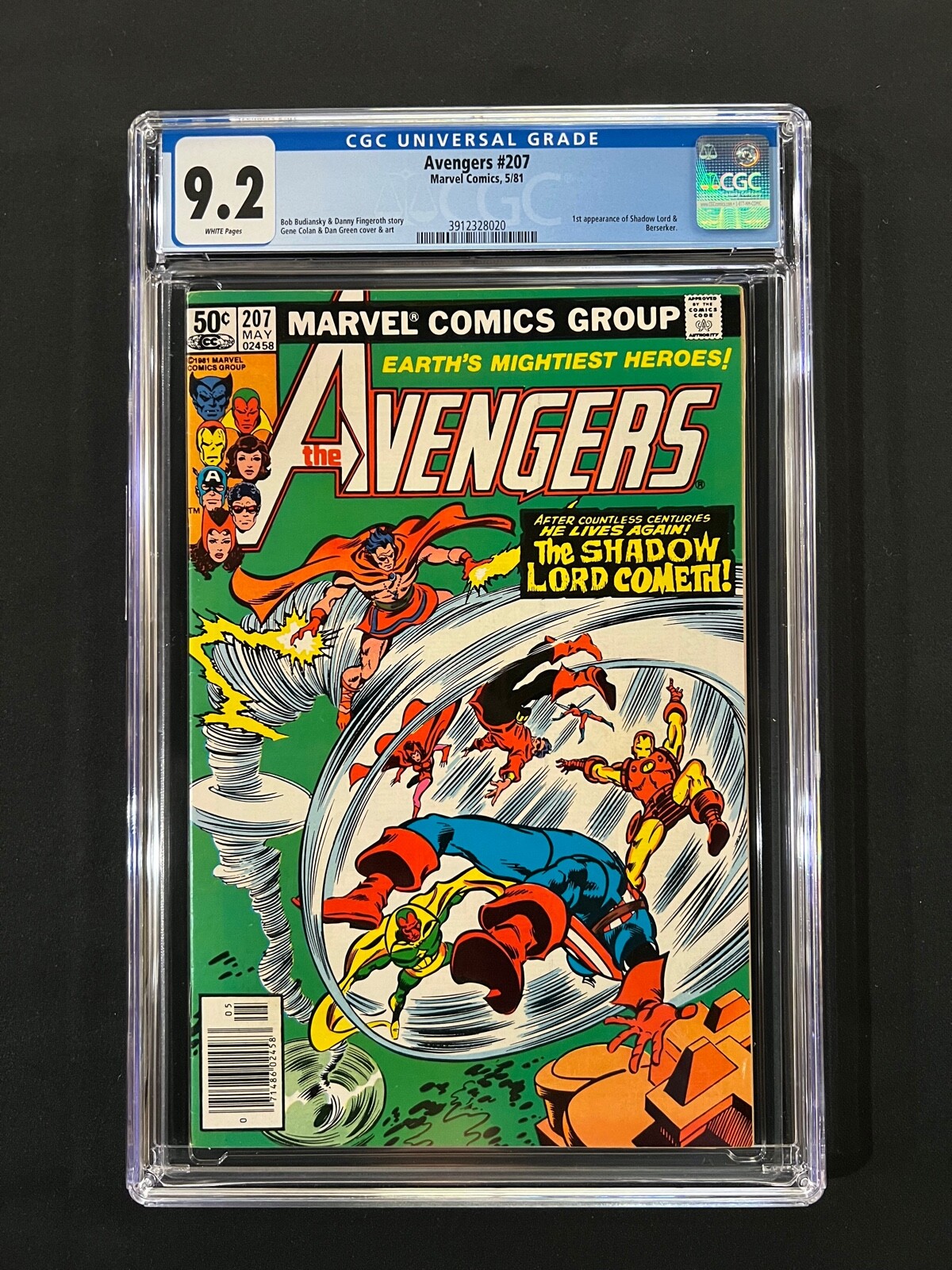 Avengers #207 CGC 9.2 (1981) - Newsstand - 1st app Shadow Lord ...