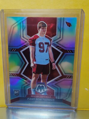2022 Panini Mosaic Cameron Thomas Cardinals Rookie Card Silver 398 ...