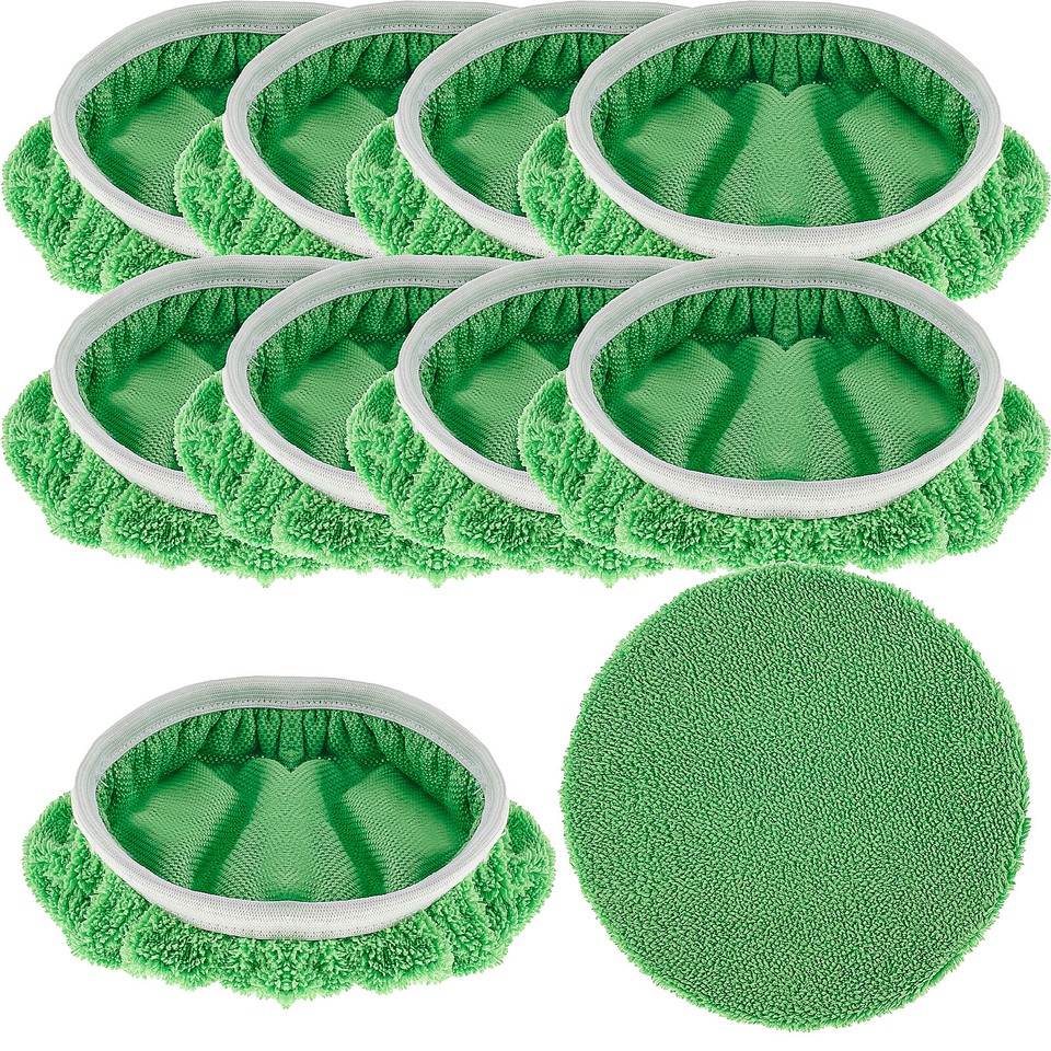 10Pcs Reusable Mop Pads Microfiber Mop Head Pads for 10-12 Inch Mop ...