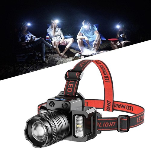 Adjustable Zoom Rechargeable LED Headlamp with USB Charging | eBay