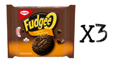 3 Boxes Christie Fudgee-O FUDGEEO Original Cookies 303g/10.6oz | eBay