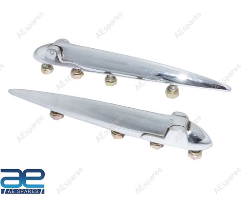 OEM Quality Bonnet Hood Hinges Set Chrome Plated 9" For vintage Car GEc ...