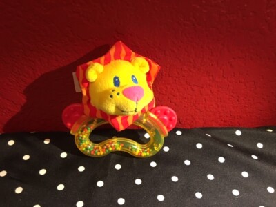 Lamaze Plush Developmental lion plush rattle Toy Learning Curve clean ...