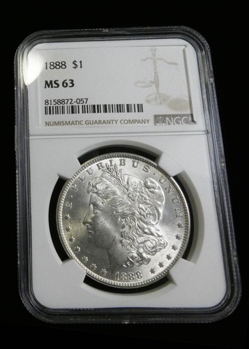 1888 Morgan Silver Dollar. NGC Certified MS 63 #5559 | eBay