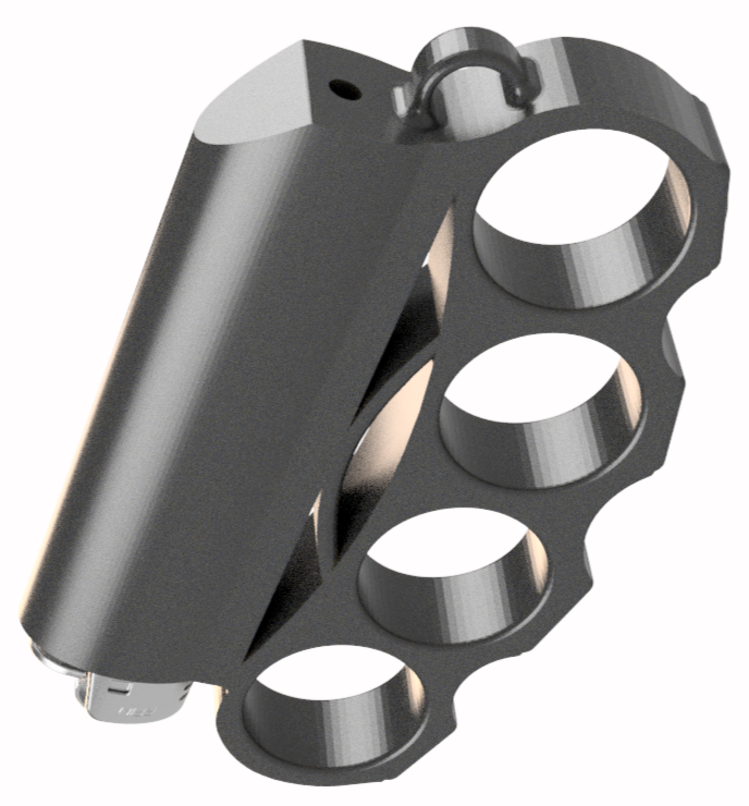 FAFO Brass Knuckles Style Lighter Case Keychain – Durable Novelty 7 ...