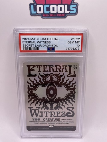 Eternal Witness Borderless FOIL Secret Lair MTG PSA 10 (1522) Gem Mint ...
